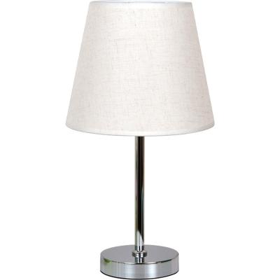 China 15.4 Inches Nightstand Table Lamps Modern Bedside Desk Lamps with Dark Red Fabric Shade Desk Lamp for Bedrooms, Office, Dorm for sale