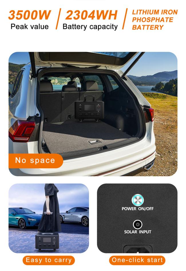 Close-up of jump starter ports and controls