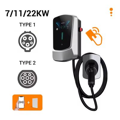 China Compact Wall Mounted portable DC Fast Charger Station 7kw IP65 waterproof for sale