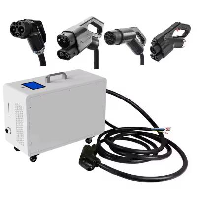 China Level 3 Movable EV DC Fast Charger Station 7KW 20KW CCS1 CCS2 GBT zu verkaufen