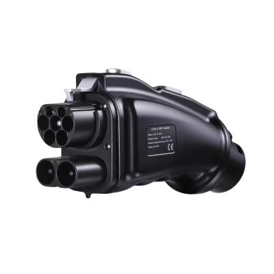 China Robuuste CCS2 naar GBT DC Draagbare EVSE Adapter Lader 1000V 250A Te koop