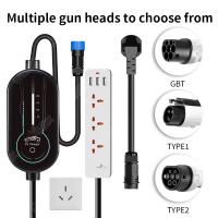 Quality Flexible 16A 32A Universal Emergency Charging Station V2X V2L V2V GBT Portable for sale