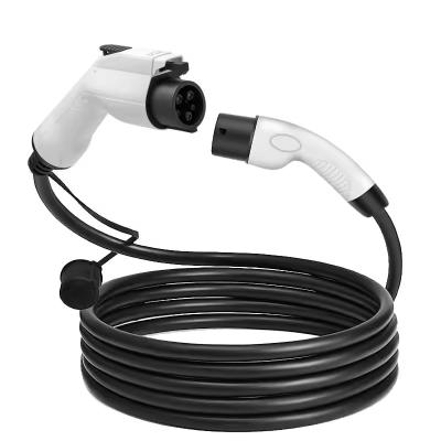 China Flexible Type 2 To 220V 48A EV Charging Cord Extension Lead Single Phase Waterproof for sale