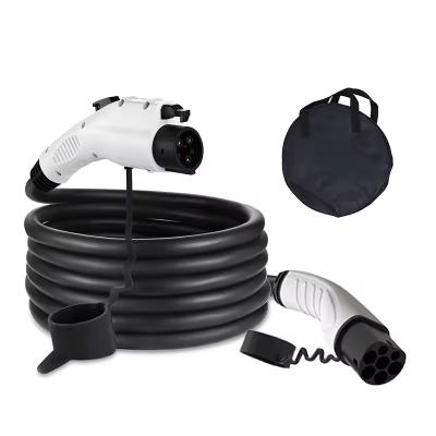 China Residential Tesla Type 2 To SAE J1772 EV Charger Extension Cord Adapter Type1 240v for sale