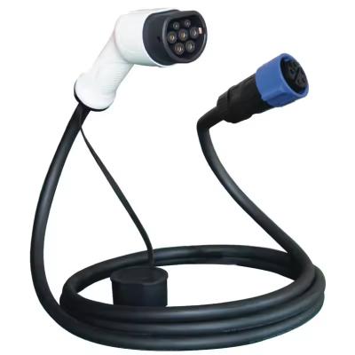 China 16A 32A Level 2 EV Charger Extension Cord Cable V2L In One Type 2 Mode 2 for sale