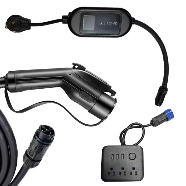 Quality Tesla 240v J1772 V2L EV Charger Extension Cord 32A 7kW AC Fast Charging Station for sale