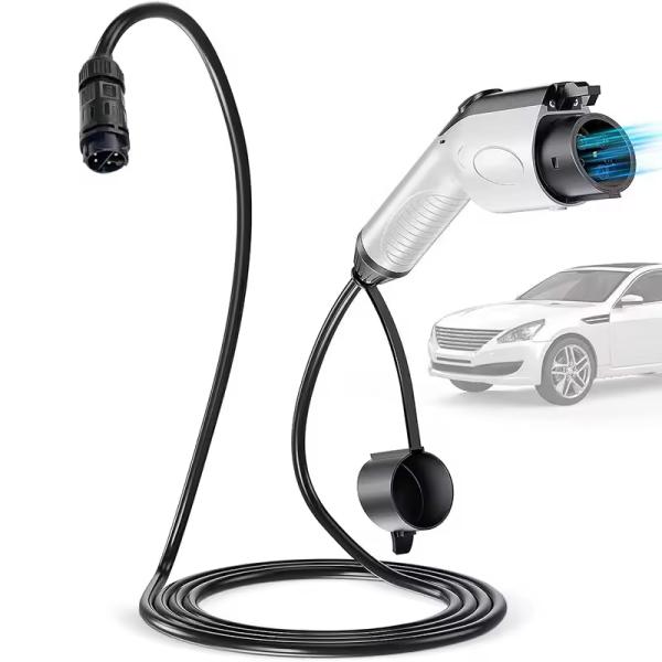 Quality Pe1 J1772 Portable MODE2 EV Extension Cable EVSE Tesla Extension Cord 240v For Home for sale