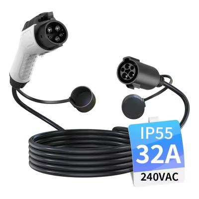 China EV SAE J1772 Extension Cable Level 2 Charging Cord 10 ft 110V-240V for sale