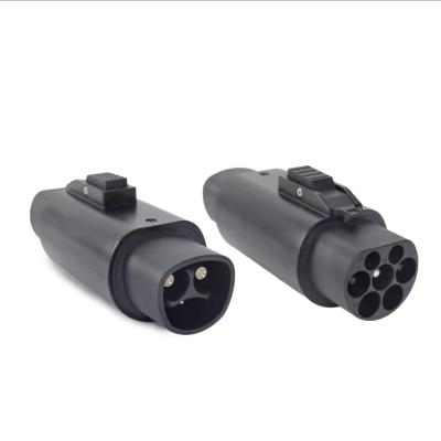 China Tesla To GBT AC EV Plug Adapter electric car charger plug 80A 240V NACS To GBT for sale