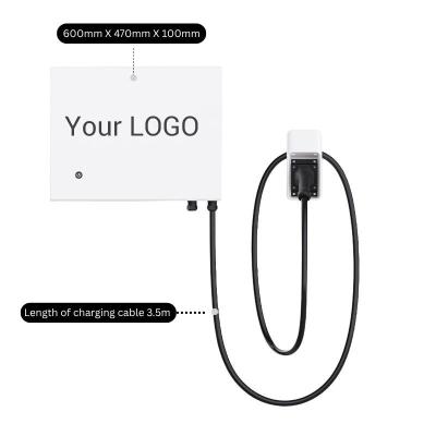 Китай 20-40 кВт Высокоскоростная компактная настенная станция быстрой зарядки постоянного тока с держателем кабеля с многоуровневой защитой продается