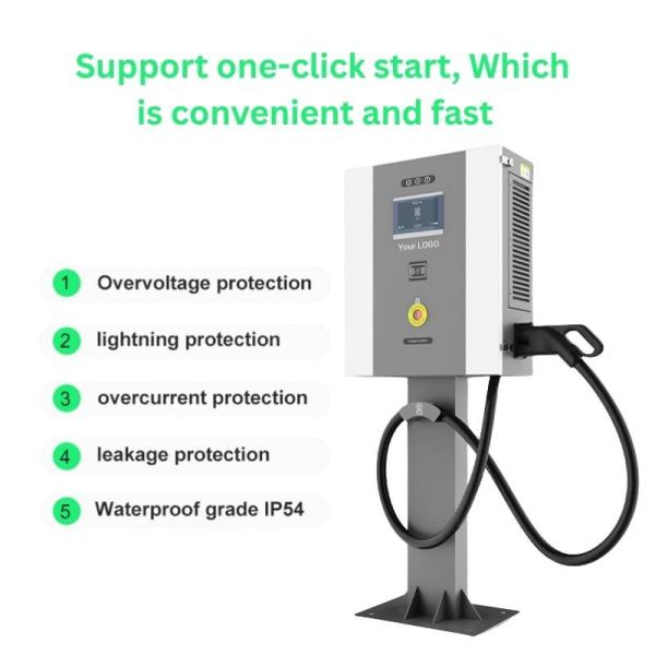 Quality 20-40kW DC Fast Charger Station with V2G/V2L Capability and OCPP Smart Technology for EV Charging Solutions and IP54 Protection for sale