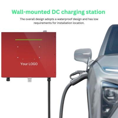 China OCPP 1.6J Smart Wall-mounted DC EV Charger 20-40kW IP54 Waterproof with RFID & CCS2/GB/T for sale