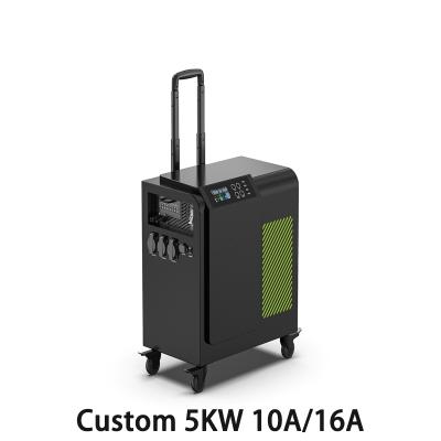 China Custom 5KW 10A 16A Portable EV Charger with Outdoor Waterproof Movable Charging Station for sale
