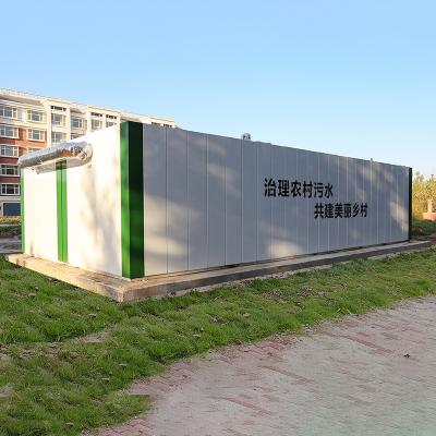 China Box Integrated Waste Water Prefabricated Sewage Treatment Plant 53m² for sale