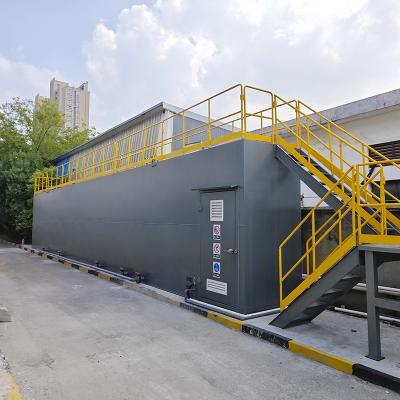 China Food Processing Carbon Steel Flat Plate Integrated Sewage Treatment Equipment 100m³/D for sale