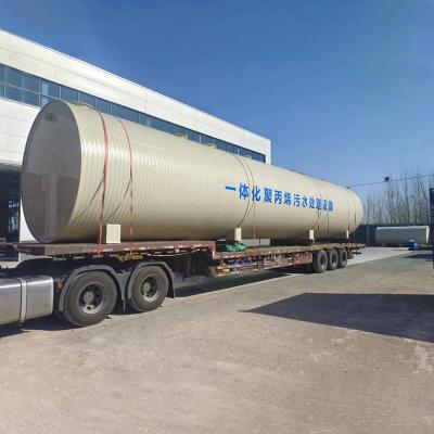 China Reliable Pp Integrated Sewage Treatment Equipment 2.4 T  Weight  100m3/D Process for sale
