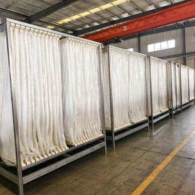 China Hollow Fiber MBR Membrane with 20 - 100 m² per module, 15 - 30 L/m²/h flux rate and 1,016 mm module length for wastewater filtration for sale