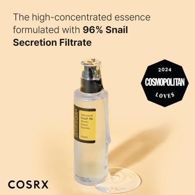 China Hidratante hidratante para o rosto soro de caracol Mucina 96% Essência de recuperação de potência 3,38 Fl. Oz 100 ml à venda