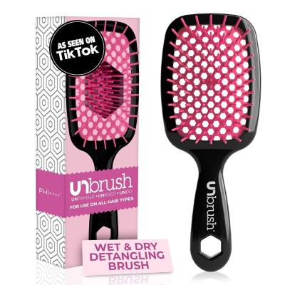 Quality Lightweight UNbrush Detangling Heat FHI Hair Brush Pain Free DuoFlex Anti Static for sale