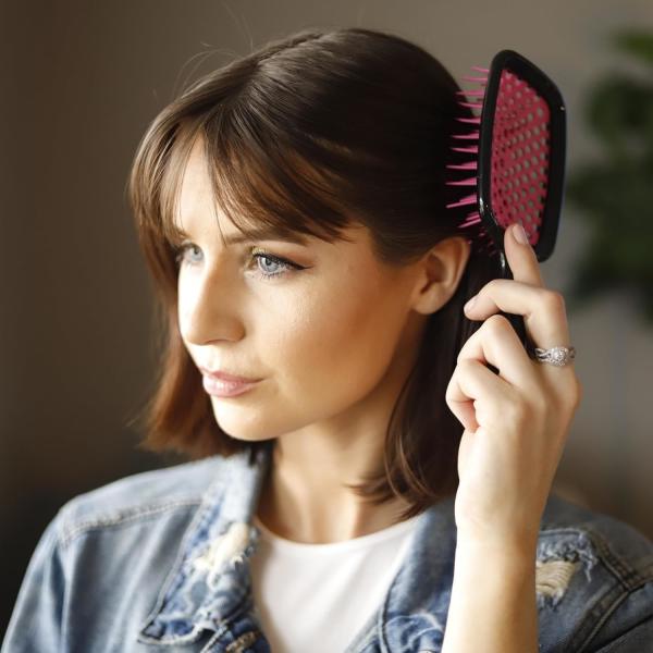 Quality Lightweight UNbrush Detangling Heat FHI Hair Brush Pain Free DuoFlex Anti Static for sale