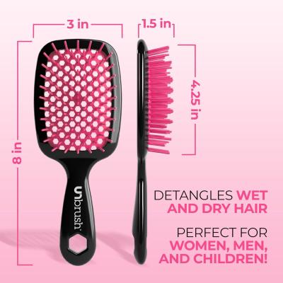 Cina Pulizia leggera UNbrush Detangling Calore FHI Pulizia capelli senza dolore DuoFlex Anti Static Bristles in vendita