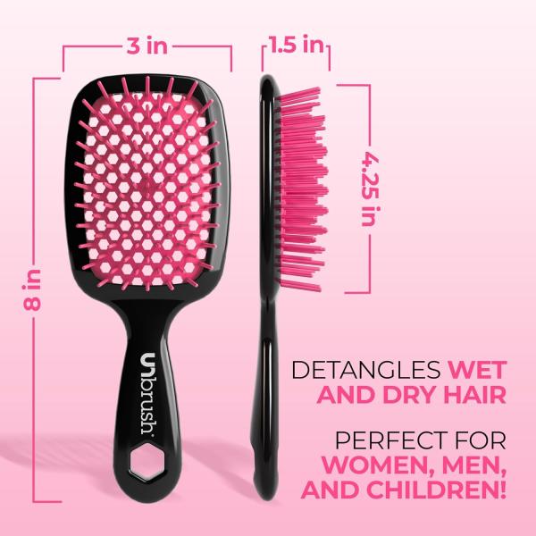 Quality Lightweight UNbrush Detangling Heat FHI Hair Brush Pain Free DuoFlex Anti Static for sale