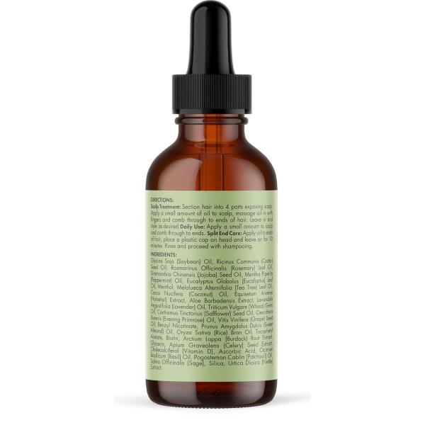 Quality 2oz Hair Repair Avocado Coconut Oil Hair Growth Scalp Serum Essentials for sale
