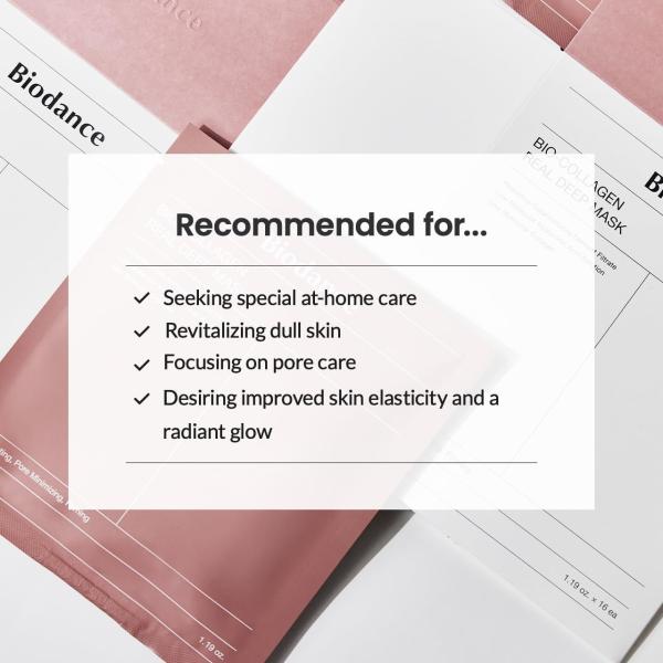Quality Bio Collagen Real Deep Hydrating Overnight Facial Treatment Mask Sheet Pore for sale