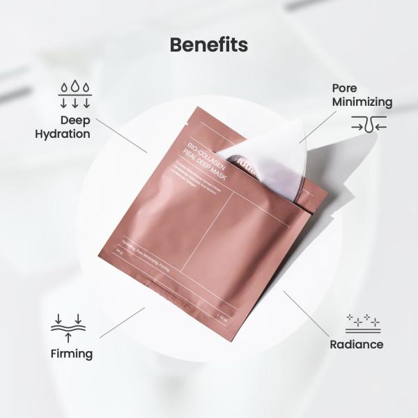 Quality Bio Collagen Real Deep Hydrating Overnight Facial Treatment Mask Sheet Pore for sale