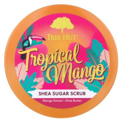 China Corpo Mango Tropical 18oz açúcar esfoliante esfregar Ultra hidratante para clarear a pele à venda