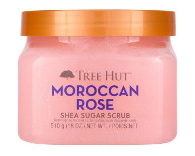 Cina Tree Hut Rosa marocchina Shea Sugar Scrub Esfoliante per tutto il corpo Nutritivo Cura del corpo essenziale in vendita