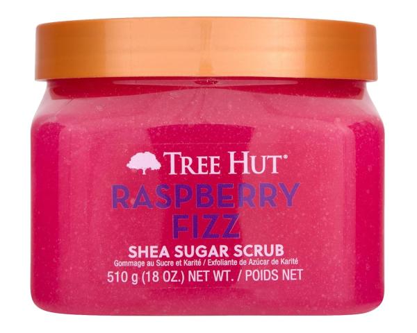 Quality OEM Organic Body Exfoliator For Dry Skin Tree Hut Raspberry Fizz Shea Sugar for sale