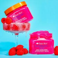 Quality OEM Organic Body Exfoliator For Dry Skin Tree Hut Raspberry Fizz Shea Sugar for sale