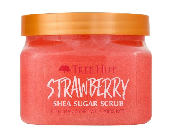 Quality 250ml Tree Hut Strawberry Shea Sugar Scrub Salt Exfoliating Antioxidants for sale