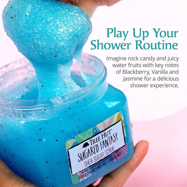 Quality Dry Skin Body Exfoliate Scrub Sugared Fantasy Shea Scrub Sulfate Free for sale