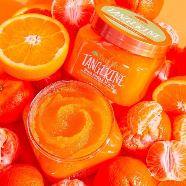 Quality Paraben Free Tree Hut Tangerine Shower Body Scrub Exfoliating For Skin Whitening for sale
