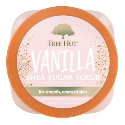 Cina 18oz Tree Hut Vanilla Shea Zucchero Esfoliante Shea Burro Body Scrub Idratante in vendita