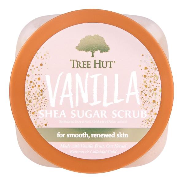 Quality 18oz Tree Hut Vanilla Shea Sugar Exfoliating Shea Butter Body Scrub Hydrating for sale