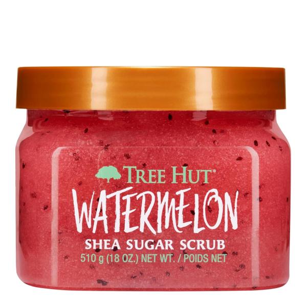 Quality Dry Skin Watermelon Shea Sugar Scrub Natural Body Exfoliator 510g for sale