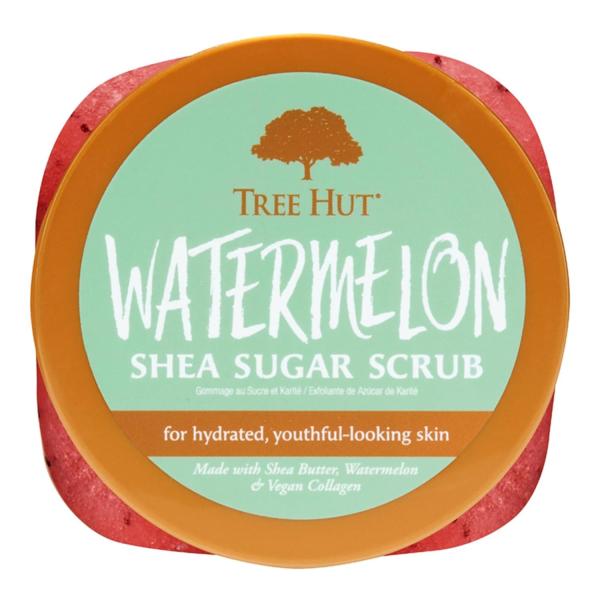 Quality Dry Skin Watermelon Shea Sugar Scrub Natural Body Exfoliator 510g for sale
