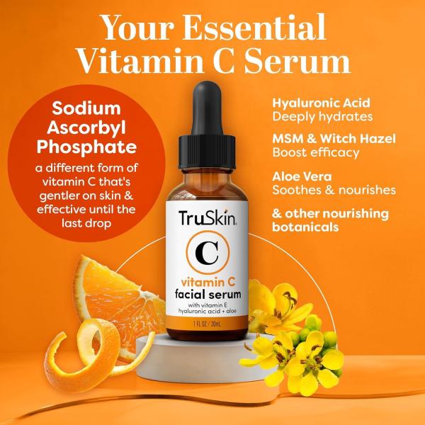 Quality Facial Vitamin C Serum Anti Aging Brightening Pore Cleaner 1Oz OEM for sale