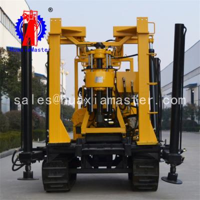 China Diesel engine trailer crawler water well drilling machine for sale