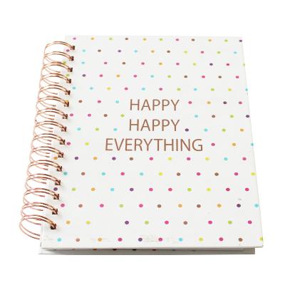China China Eco-friendly Wholesale Custom Design Notebook Notepad Printing With Iron Ring for sale