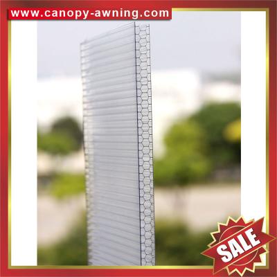 high qualtiy 100% original bayer raw material cell honeycomb polycarbonate pc sheet for building greenhouse project