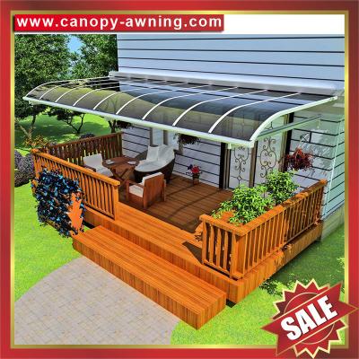 China excellent patio terrace balcony porch window door polycarbonate pc alu aluminum awning canopy canopies shelter cover for sale