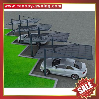 China outdoor villa house hauling pc polycarbonate aluminium aluminium parking car shelter canopy awning cover shield carport for sale