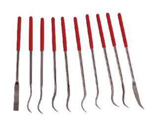 China Mini Red 10pcs Diamond Needle Files Diamond Hand Files Various Shapes for sale
