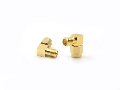 China RF Adapter RPSMA Female Right angle to SMA Male for sale