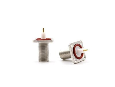 China F Type Female Bulkhead Connector for Flange Terminal for sale
