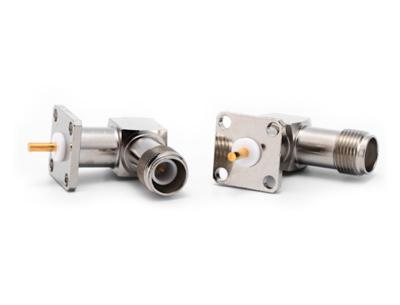 China RP TNC female right angle 4 holes flange RF Connector for sale